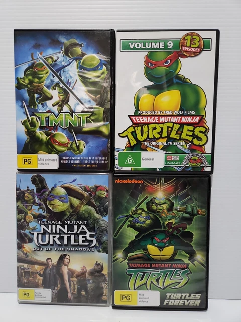 TMNT - TEENAGE Mutant Ninja Turtles Bundle 4 DVD's G/PG(DVD R4/R1) $15. ...