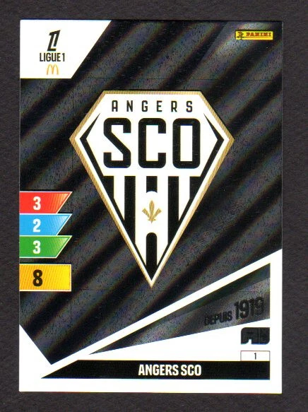 CARTE PANINI ADRENALYN XL 2024-25 Ligue 1 #1 Ecusson Logo SCO Angers EUR 1,25 - PicClick FR