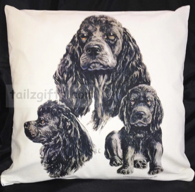 COCKER SPANIEL AMERICAN Group Breed of Dog Cotton Cushion Cover ...