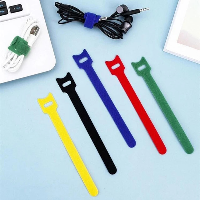 100PCS CABLE ORGANIZER Adjustable Retainer Computer Line Wire Wrap ...