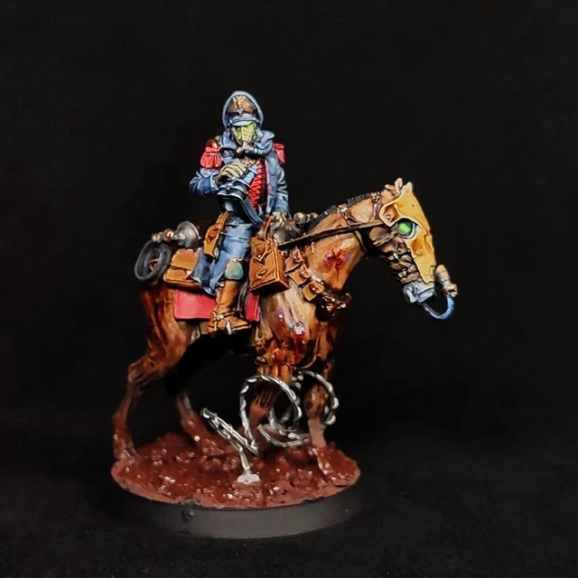 DEATH KORPS OF Krieg Rider Commissar painted Warhammer 40k Astra ...