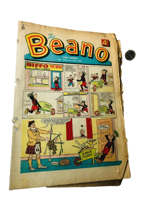 COMIC THE BEANO July 1968 Biffo the Bear Vintage ra £15.59 - PicClick UK