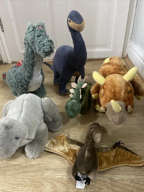 13” DINOSAURS SOFT Toy Plush Cuddly Puppet Co M&S Keel Jurassic World ...