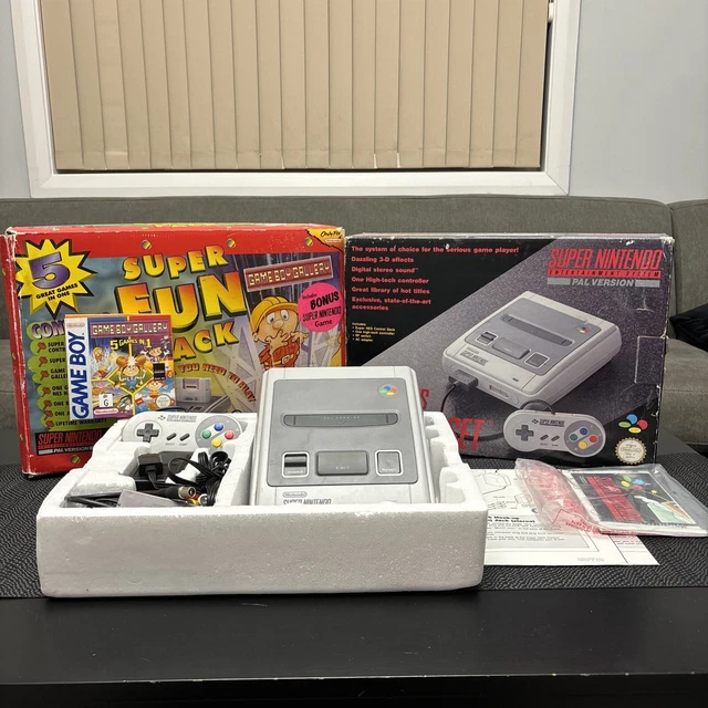 SUPER NINTENDO GAME Console Super Fun Pack Edition In Box $1,049.99 ...