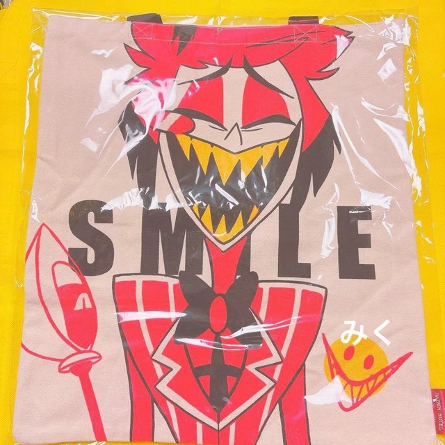 HAZBIN HOTEL ALASTOR Charlie Smile Tote Bag per uso quotidiano POP UP Store... EUR 48,58 ...