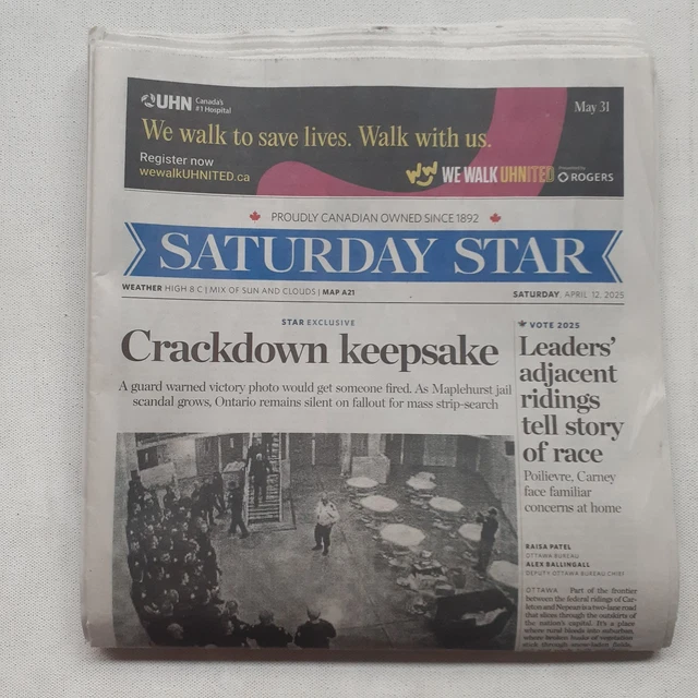 APRIL 12 2025 Toronto Star Maplehurst Jail Loblaws Per Bank Flex Cold ...