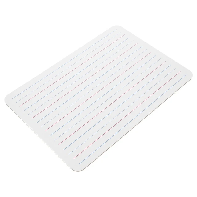 HAND HELD DRY Erase Board Lined Classroom White Boards Double Sided $26 ...