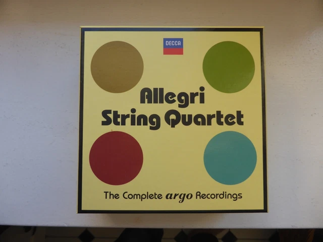 13 CD ALLEGRI String Quartet the complete ARGO recordings Schubert Brahms ++ EUR 34,95 - PicClick DE