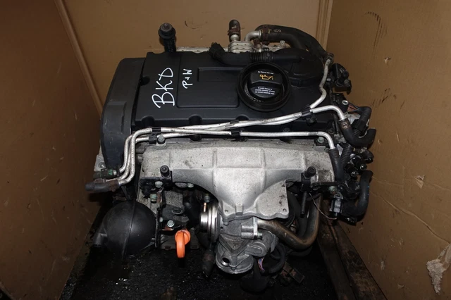 MOTEUR BKD 125TKM VW Passat Golf Touran Audi A3 Seat Skoda 2,0TDI 16V ...