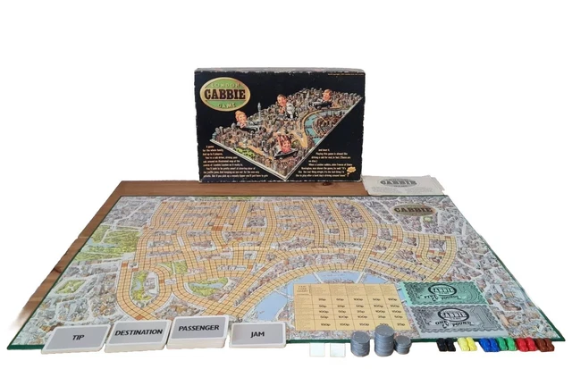 VINTAGE LONDON CABBIE Taxi Board Game By Intellect Games 1971 Complete ...