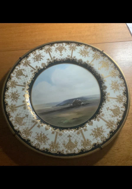 RARE ROYAL DOULTON Plate Farm Scene Signed H ALLEN EUR 121,51 - PicClick FR