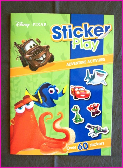 DISNEY PIXAR -ADVENTURE STICKER PLAY ACTIVITY BOOK 60+ Stickers ...