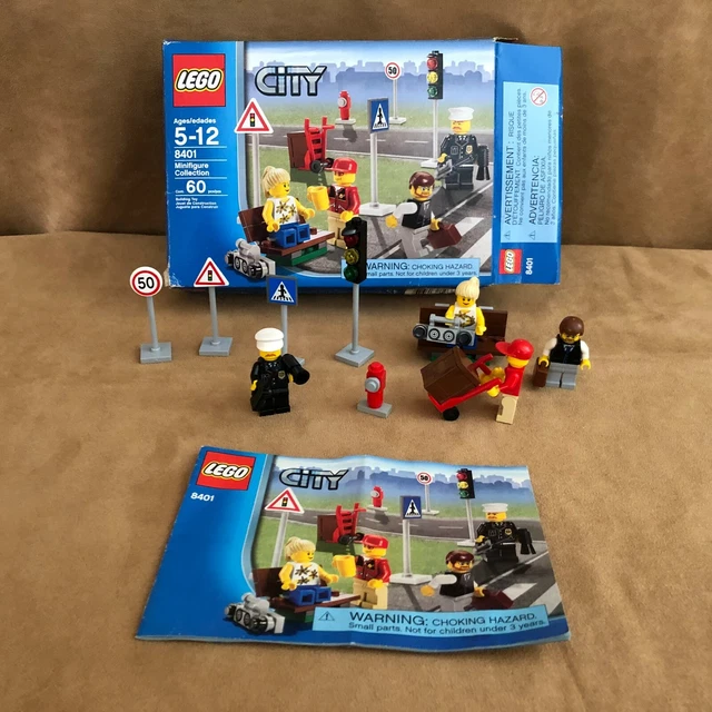 8401 LEGO COMPLETE minifigure collection City town street corner box £ ...
