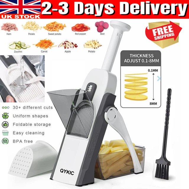 VEGETABLE SLICER SLICING Julienne Strip Dicing Stainless Steel Fruits ...