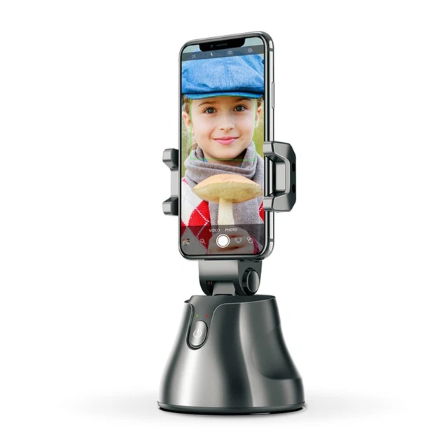 AUTO FACE TRACKING Tripod, 360° Rotation Smart Tracking Phone Holder ...