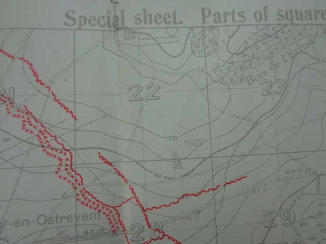 Ww1 Trench Lines Map FOR SALE! - PicClick UK