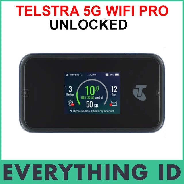 TELSTRA 5G WI-FI Pro Zte Mu500 Router Gigabit Lan Port 4G 4Gx Mobile ...
