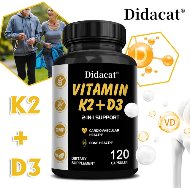 VITAMIN D3 K2 Capsules - Supports Bone Health And Calcium Absorption, Immunity £7.79 - PicClick UK