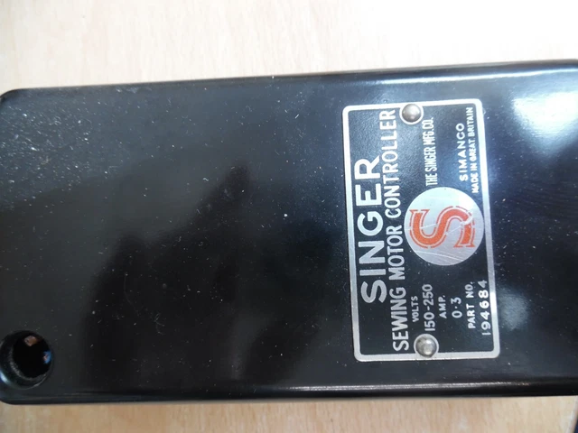 BAKELITE SINGER SEWING machine Motor controller Simanco Part 194684 £62 ...