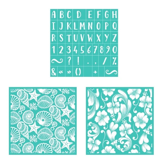 SELF-ADHESIVE SILK SCREEN Printing Stencil Number Reusable Mesh Stencil ...