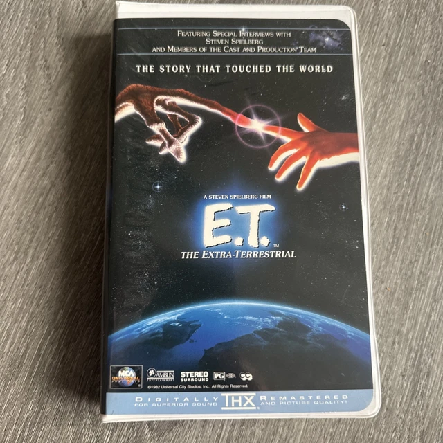 E.T. THE EXTRA-TERRESTRIAL (VHS, 1996, THX Digitally Remastered Edition ...
