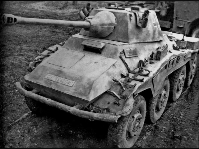 WW2 WWII PHOTO German SdKfz 234 Puma Scout Car World War Two Wehrmacht ...