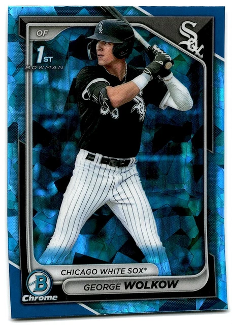 2024 BOWMAN CROMATO Zaffiro Prospects George Wolkow Chicago White Sox #Bcp-144 EUR 0,93 ...