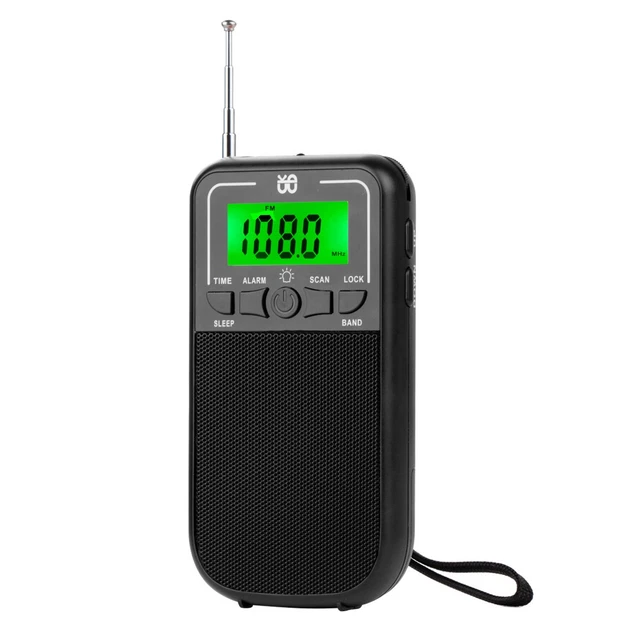 2X(PORTABLE AM FM SW Radio,Transistor Radio with LED Flashlight ...