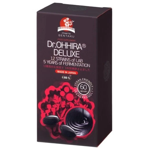 DR.OHHIRA DELUXE, 60 capsules – 12-strain live bacteria complex, 5 ...