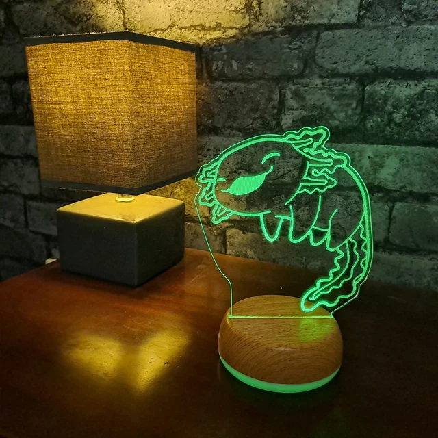 AXOLOTL LED LAMP, Axolotl Night Light, Gift, Birthday Present, Party ...