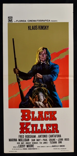 AFFICHE BLACK KILLER Klaus Kinski Lucky Moore Dan May Craine B55 EUR 46 ...