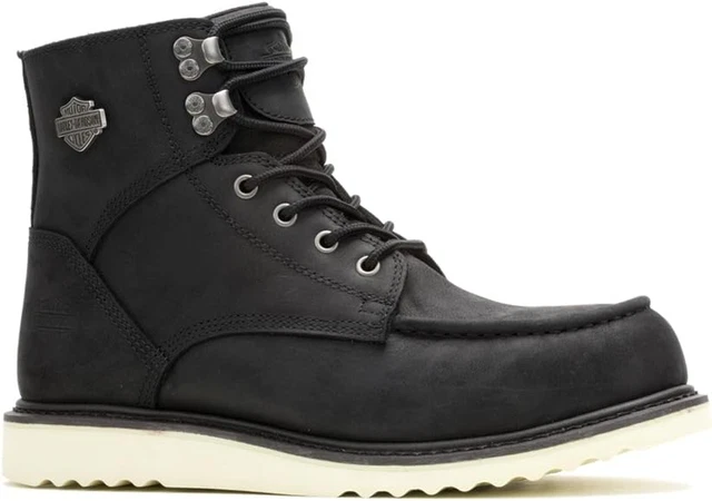 HARLEY-DAVIDSON FOOTWEAR MENS Brosman Waterproof Steel Toe Ankle £214. ...
