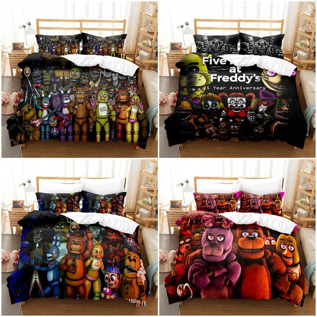 3D FIVE NIGHTS at Freddy FNAF Duvet Cover 2/3PC Bedding Set Quilt Cover ...