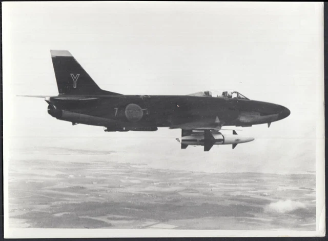 SWEDISH AIR FORCE Saab 32A Draken Adam jet fighter & 2 RB 04 missiles ...