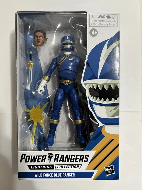 NIB NEW POWER Rangers Wild Force Blue Ranger Lightning Collection 6 ...