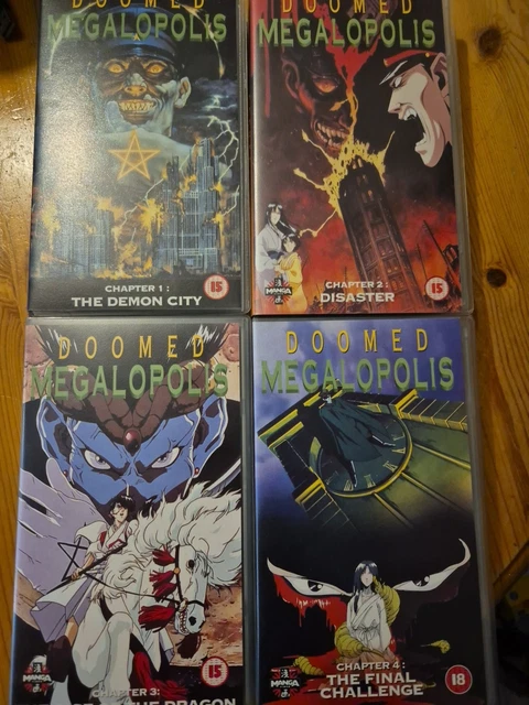 DOOMED MEGALOPOLIS (MANGA VHS) Complete Set - Anime PAL £21.48 ...