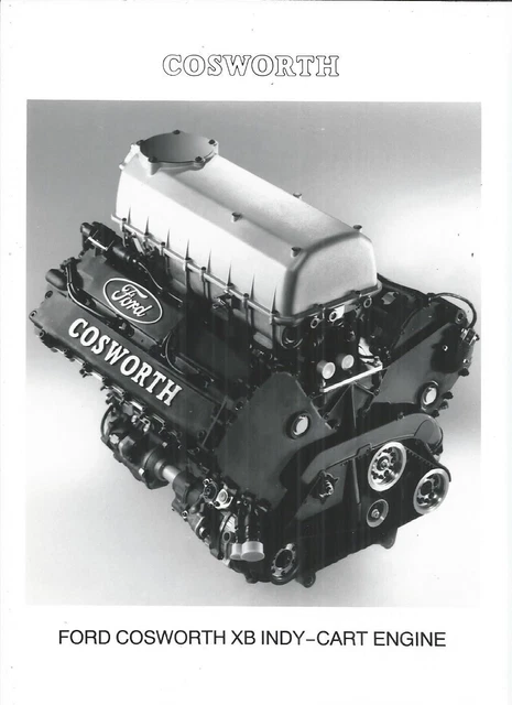 FORD COSWORTH XB Indy-Cart Engine B/W Photograph EUR 10,53 - PicClick IT