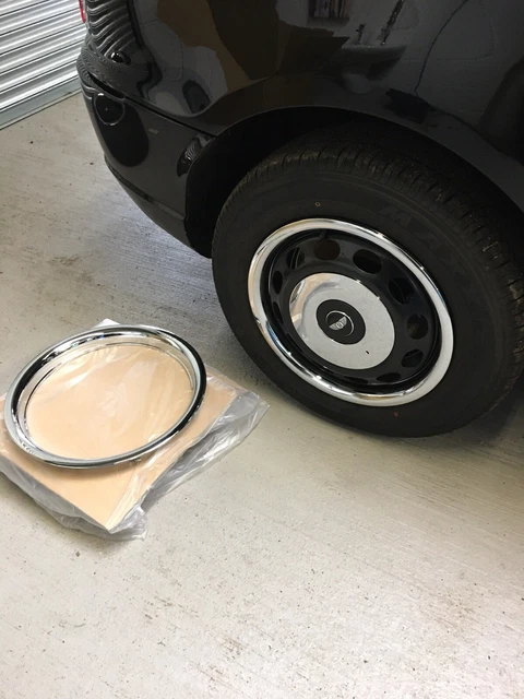 LEVC TXE CHROME Wheel Rings / trims (set of 4) London Taxi £70.00 ...