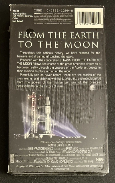 FROM THE EARTH To The Moon Part 3 & 4 HBO NASA Space Apollo VHS Tape ...