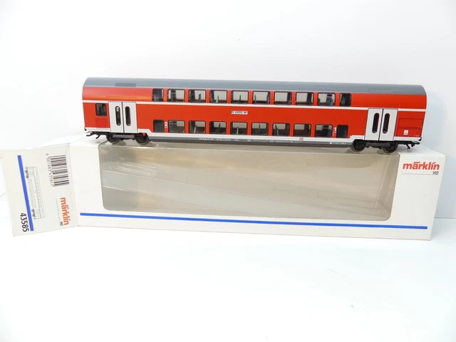 MÄRKLIN H0 43585 Doppelstockwagen 1.2.Kl., DB, AC, KKK NEM, TOP in OVP ...