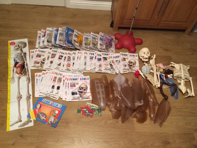 DEAGOSTINI COMPLETE SET of Funny Bones Magazine 1-77 & Human Body ...