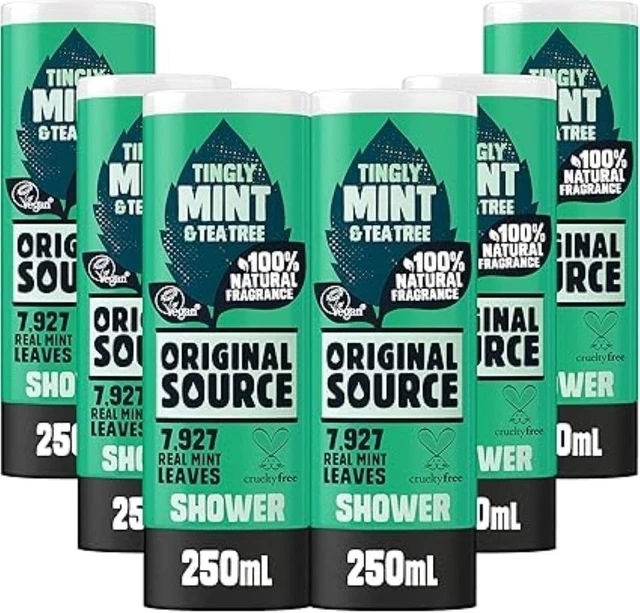 ORIGINAL SOURCE MINT and Tea Tree Shower Gel, 100 Percent Natural ...