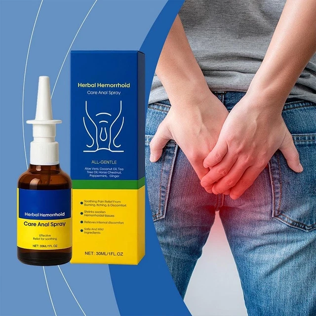 HERBAL HEMORRHOID TREATMENT Spray,Body Care Spray, 30ml Natural Formula ...