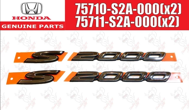 HONDA S2000 AP1 AP2 OEM Fender Side "S2000" Chrome Emblem Badge RH & LH ...
