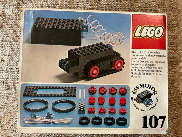 LEGO 107. ELECTRIC 4.5Volt Motor Set. Vintage 1970s Set Technic $23.00 ...