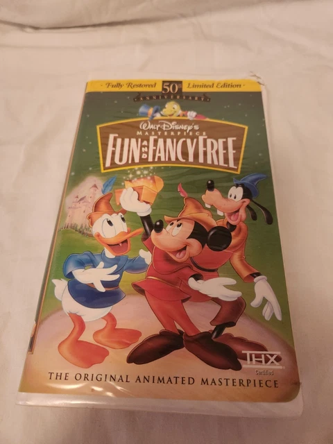 WALT DISNEY FUN Fancy Free Masterpiece Collection 50th Anniversary VHS ...