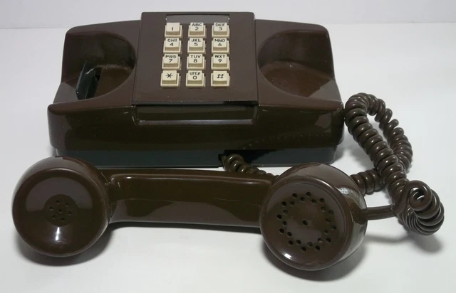 BROWN GTE AUTOMATIC Electric Push Button Telephone Model 182 Starlight ...