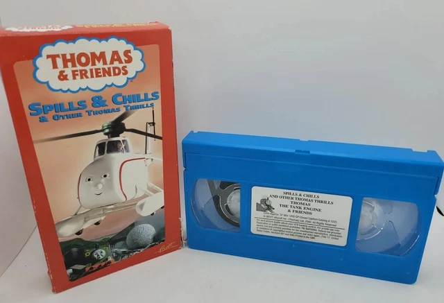 THOMAS THE TANK Engine & Friends VHS Tape Spills and Chills - Blue Tape ...