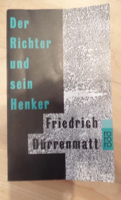 BUCH: DER RICHTER und sein Henker, von Friedrich Dürrenmatt, gebraucht EUR 1,00 - PicClick IT