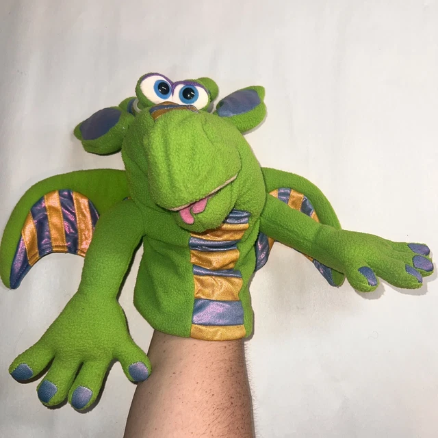 MELISSA & DOUG Smoulder The Dragon Green Hand Puppet Royal Family ...